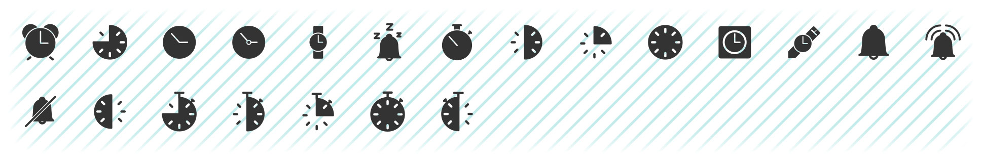 Glyph Icons Set - Round Icons