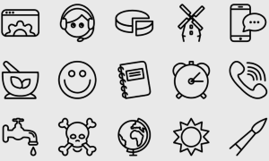 1700 Vector Line Icons Set SVG PNG Ai Sketch