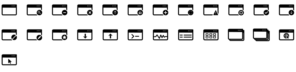 Glyph Icons Premium Pack - Round Icons