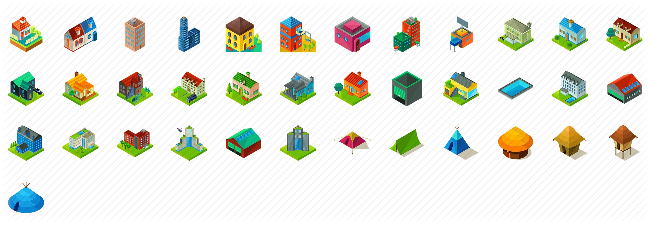 Isometric Icons Pack - 1000 vector icons download