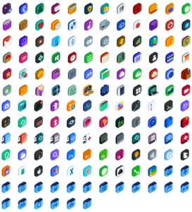 Isometric Icons Pack - 1000 vector icons download