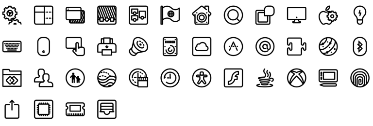 7,000 Native line icons pack - Round Icons Premium