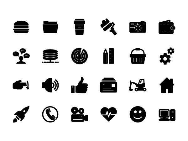Round Icons - 45,000 Premium Icon Packed in One Bundle Flat Line Glyph