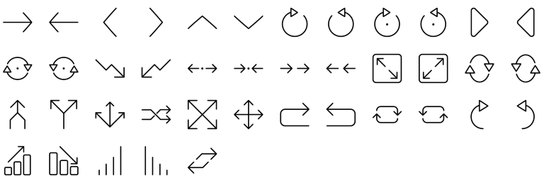 1700 Vector Line Icons Set SVG PNG Ai Sketch