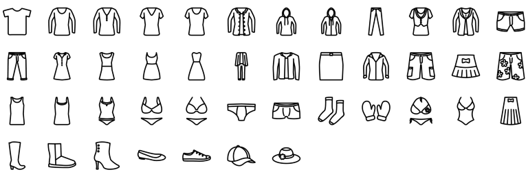 1700 Vector Line Icons Set SVG PNG Ai Sketch