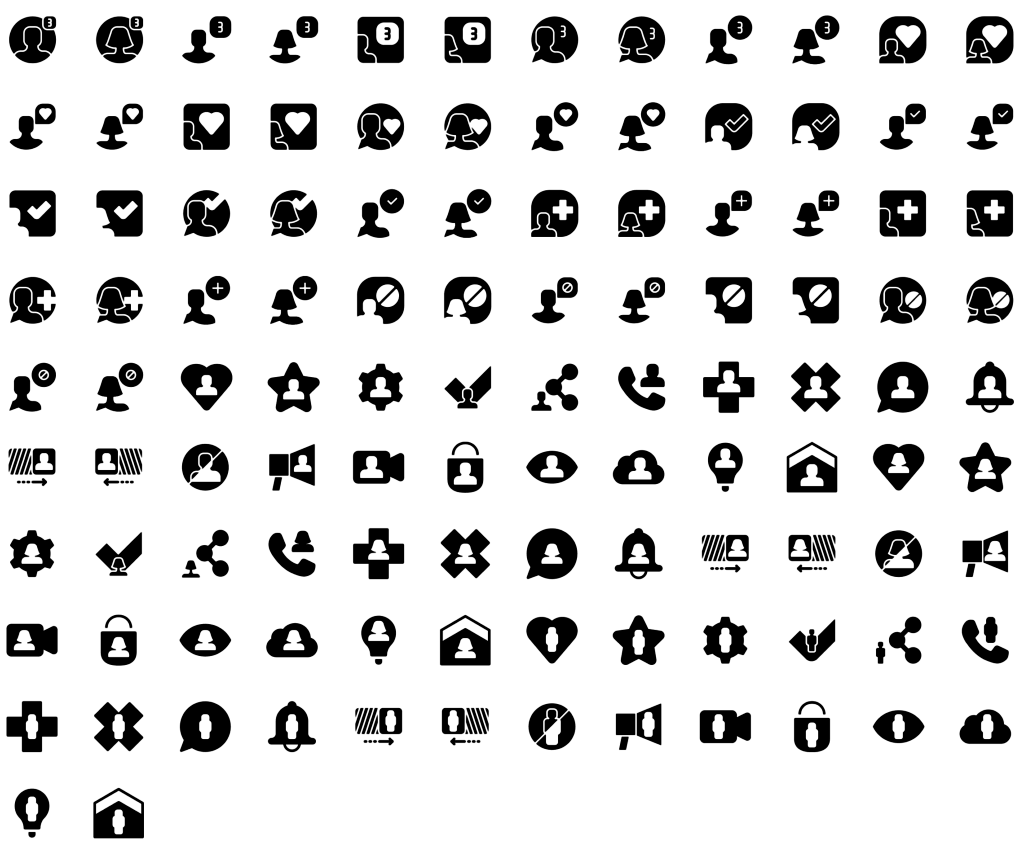 7,000 Native solid icons pack - Round Icons Premium