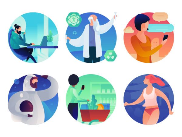 Round Icons - 45,000 Premium Icon Packed in One Bundle Flat Line Glyph