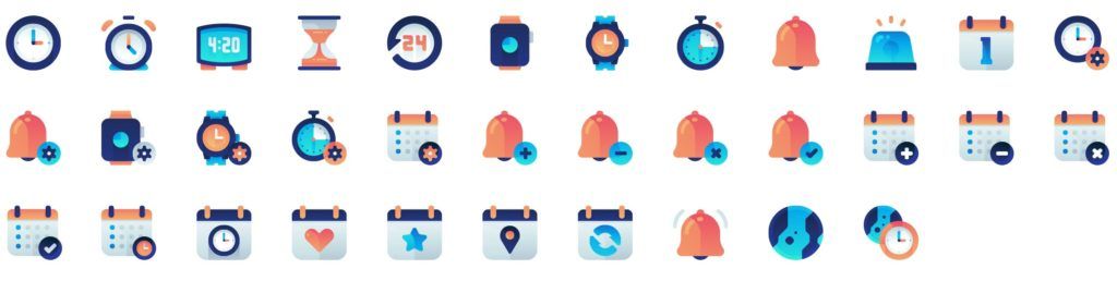 Gradient Icons Pack - 1000 Modern icons for websites and apps