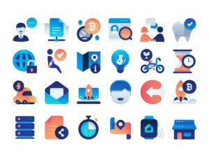 Round Icons - 45,000 Premium Icon Packed in One Bundle Flat Line Glyph