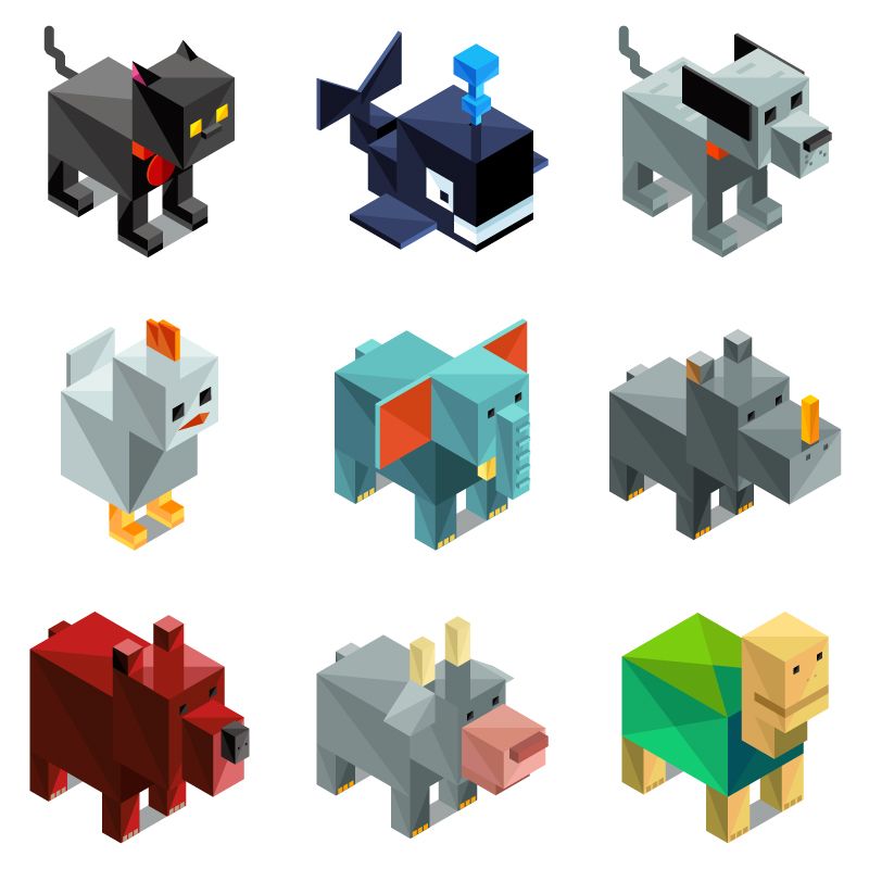 Isometric Icons Pack - 1000 vector icons download