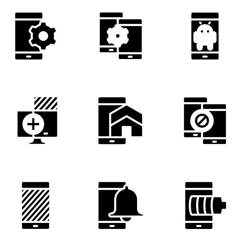 7,000 Native solid icons pack - Round Icons Premium