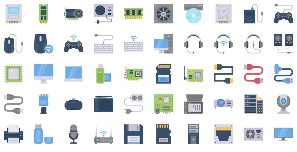 Flat Vector Icons Pack Vol 5 - Round Icons