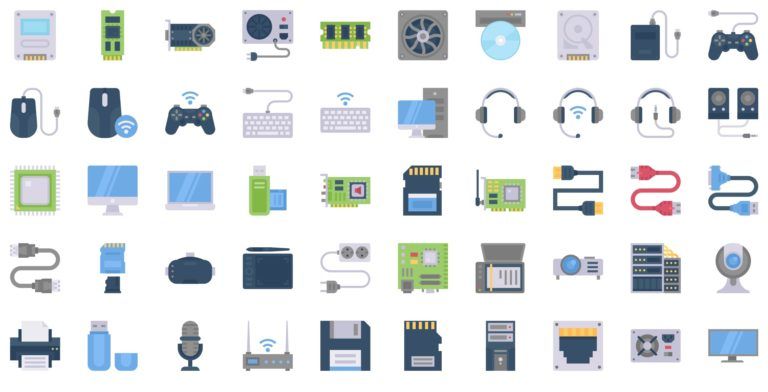 Flat Vector Icons Pack Vol 5 - Round Icons