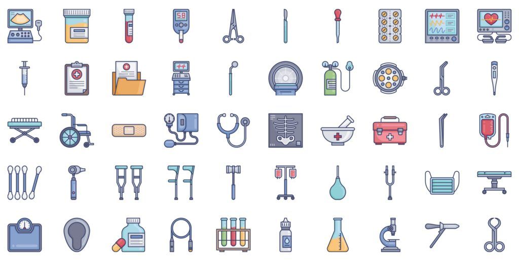 Soft outline icons - Round Icons